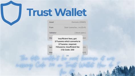 The Data Couldnt Be Read Because It Was Missing Code 200 On Trust