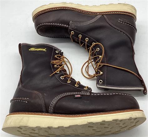 Thorogood 804 3800 Mens 8 Wp Leather Steel Toe Work Boots Brown Size