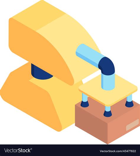 Laboratory Robot Automation Composition Royalty Free Vector