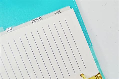How To Print And Cut Labels For Your Planner Tab Dividers Planning Inspired