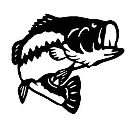 Largemouth Bass Car Decal Etsy