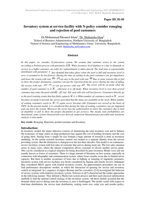 Pdf A Production Inventory Model For Different Classes Of Demands With Constant Production