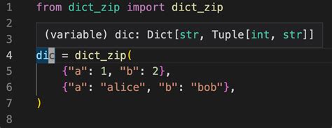 Dict Zip · Pypi