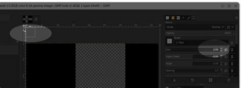Gimp Brush Size Cant Be Size 2 Or Size 4 Ask Ubuntu