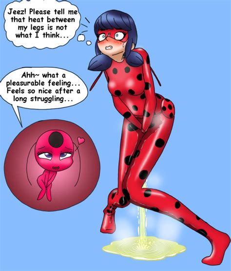 Rule 34 Bodysuit English Text Eye Mask Female Female Only Have To Pee Kwami Ladybug Character