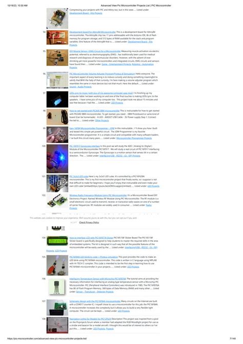 Advanced View Pic Microcontroller Projects List Pic Microcontrollerpdf