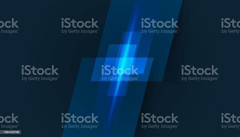 벡터 배너 디자인 진한 파란색 배경 위에 기하학적 패턴의 일러스트 기술 현대 하이테크 디지털 기술 개념 추상적인 인터넷