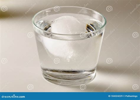 Physics Ice Cube Floating Over Water Stock Image Image Of People Color