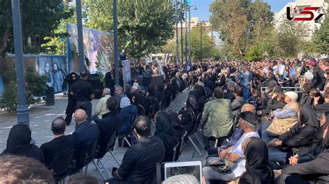 لحظه به لحظه مراسم تشییع و خاکسپاری داریوش مهرجویی و وحیده محمدی فیلم و عکس