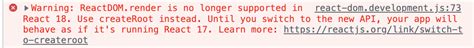 Getting Warning From Reactdom When Using React 18 · Issue 142 · Single Spasingle Spa React