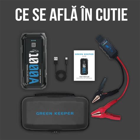 Starter Auto Multifunctional 1000a Redresor Auto Jump Starter Booster Portabil 10000mah De