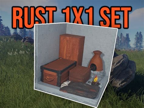 Rust Game 1x1 Desktop Set Etsy