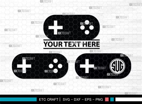 Game Controller SVG Monogram Graphic By ETC Craft Store Creative Fabrica
