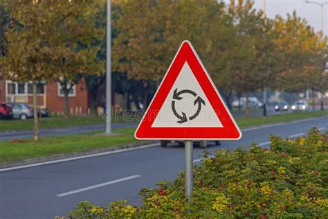 Roundabout Traffic Sign Stock Image Image Of Round 342805769