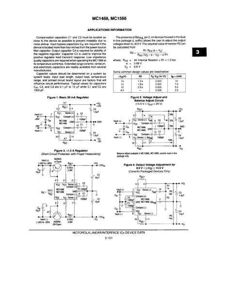 Mc1468 Dual Volt Tracking Regulator Motorola