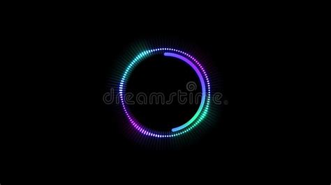 Audio Spectrum Visualizer Soundwave Effect Music Visualizer Background Stock Footage Video