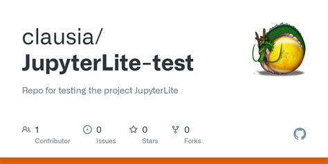 GitHub Clausia JupyterLite Test Repo For Testing The Project JupyterLite