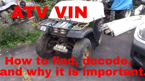 Honda Atv Vin Chart