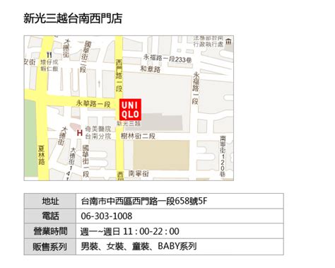 新光三越台南西門店 UNIQLO