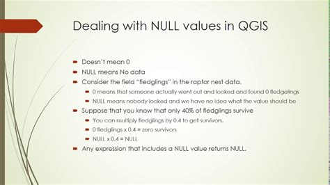 Working With Null Values In Qgis Youtube