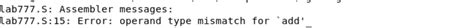 Solved Lab777s Assembler Messageslab777s15 Error