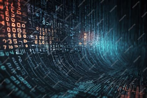 Premium Ai Image Binary Code Background Abstract Technology Digital