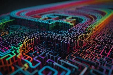 Hilbert Curve Premium Ai Generated Image