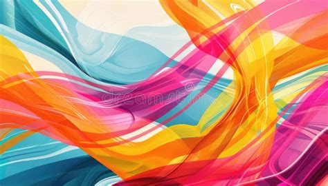 Vibrant Abstract Colorful Swirls Depict Bold Creative Art With Dynamic Swirls In Bright Hues