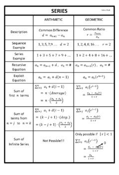 Arithmetic And Geometric Series PDF By Kathryn Paulk TPT