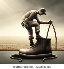 Pull Yourself By Your Own Bootstraps AI Generated Image Shutterstock