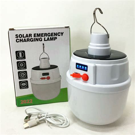 Акумуляторна кемпінгова Led лампа світильник Jd 2022 із сонячною панеллю кемпінговий ліхтар