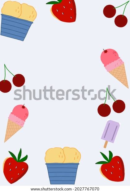 Ice Cream Restaurant Menu Design Template Stock Illustration 2027767070 Shutterstock