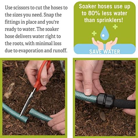 Gardeners Supply Company Landscape Watering Snip N Drip Soaker System Outdoor Watering