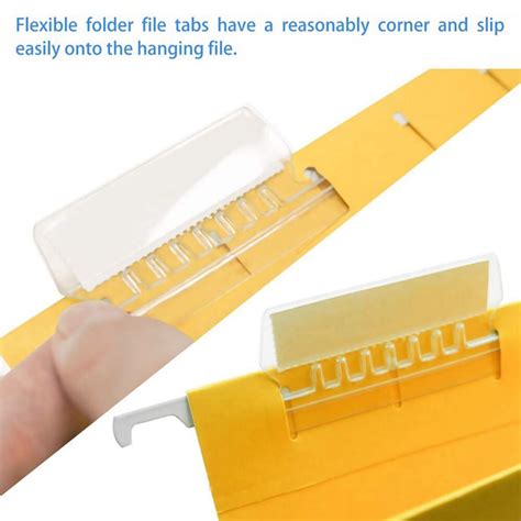 60 Pcs File Folder Tabs Hanging File Folder Labels Grandado