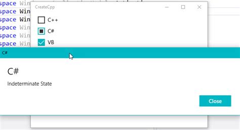Learn Universal Windows Programming Via Modern C Check Box