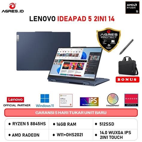 Jual Lenovo Ideapad In Ryzen Hs Gb Gb W Ohs Wuxga Fp Pen Y Adp Blu