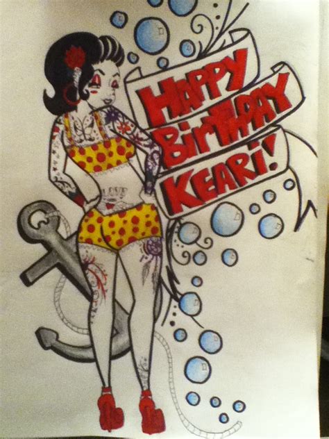 Pin Up Happy Birthday
