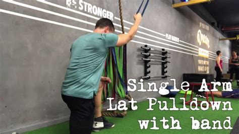 Single Arm Resistance Band Lat Pull Down Atelier Yuwaciaojp