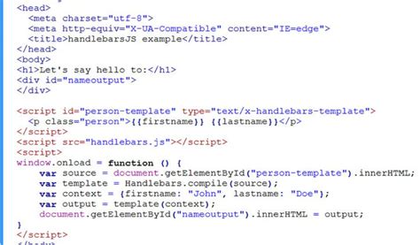 Handlebars Template Tutorial Step By Step Getting Started Tutorial On Using Handlebars