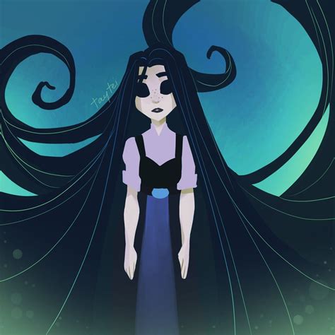 Anime Rapunzel With Black Hair