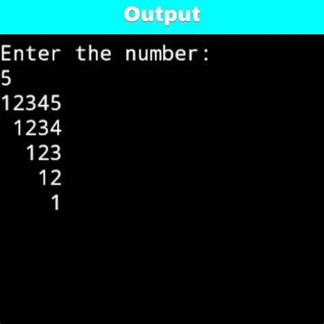 Codeforhunger Learn Coding Easily C Program To Print Inverted Half