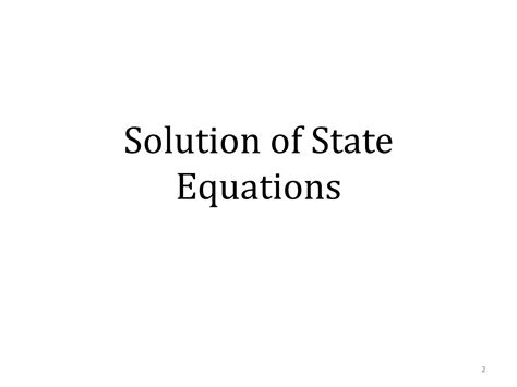 SOLUTION Modern Control Lec Solution Of State Equations Studypool