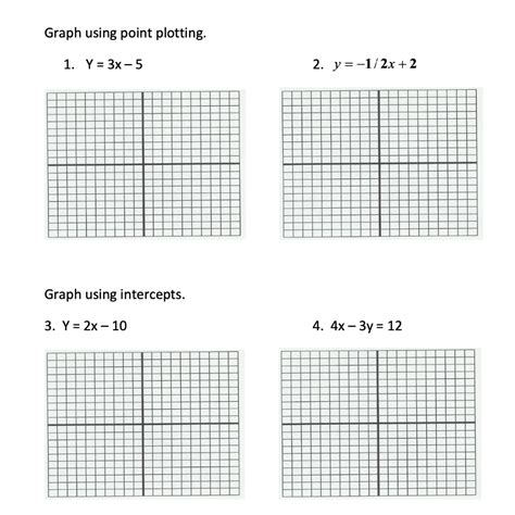 Solved Graph Using Point Plotting 1 Y 3x5 2 Y 1 2x 2 Chegg
