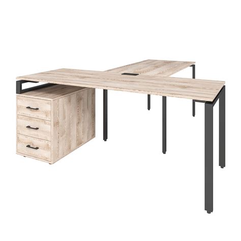 ᐉ Офісний стіл керівника Loft Details Lmb180b Сосна лофт кремова • Краща ціна в Києві Україні