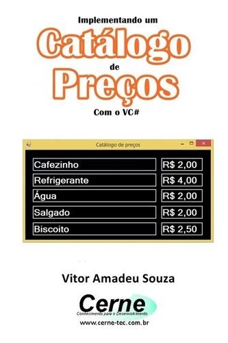 Livro Implementando Um Catálogo De Preços Com O Vc Mercadolivre