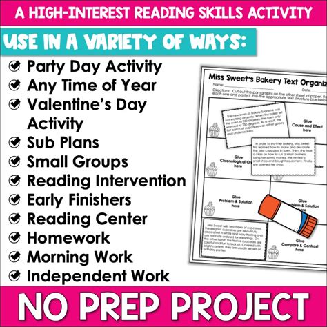 Text Structure Activity Cut And Paste Appletastic Learning