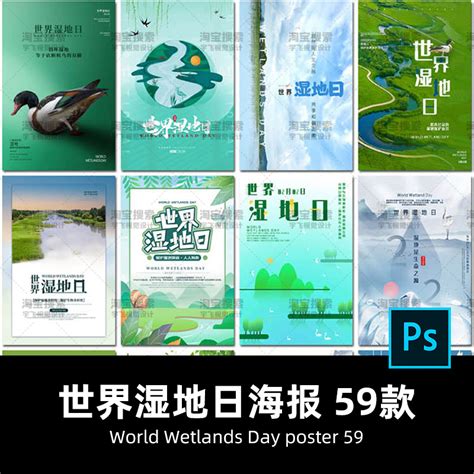湿地宣传海报 湿地素材 大山谷图库