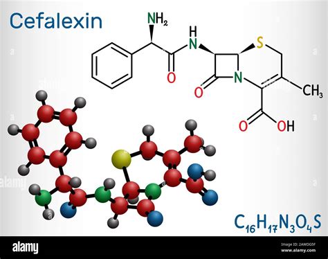 Cefalexin Cephalexin C16h17n3o4s Molecule It Is A Beta Lactam First