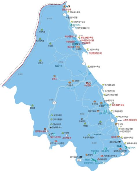 강원도관광지도 고성 속초 양양 강릉 동해 삼척 네이버 블로그