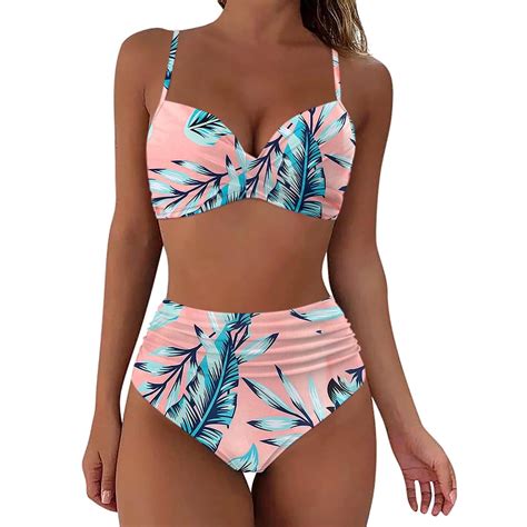 Bikini Sets For Women Women High Waisted Bikini Push Up Two Piece